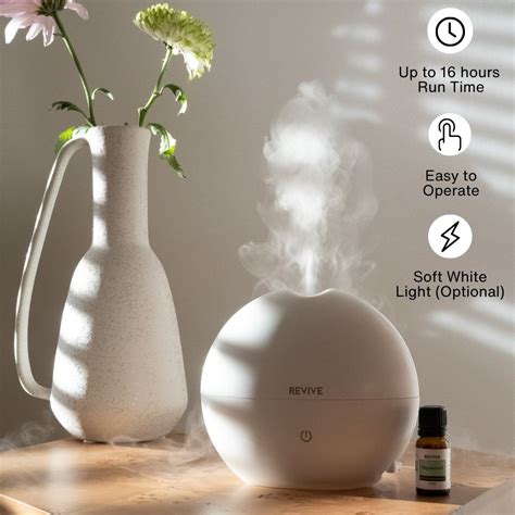 Halo Ultrasonic Diffuser Mist Humidifier And Ionizer Revive Essential Oils
