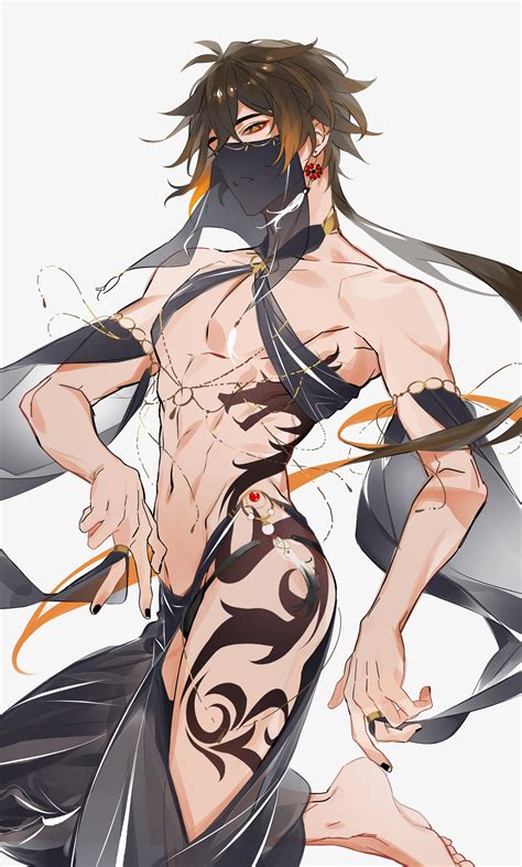 Zhongli Genshin Impact Drawn By Godwkgodwk Danbooru