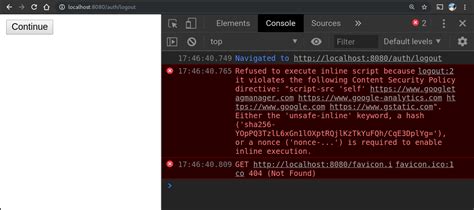 redirecttopost implementation is incompatible with strict content