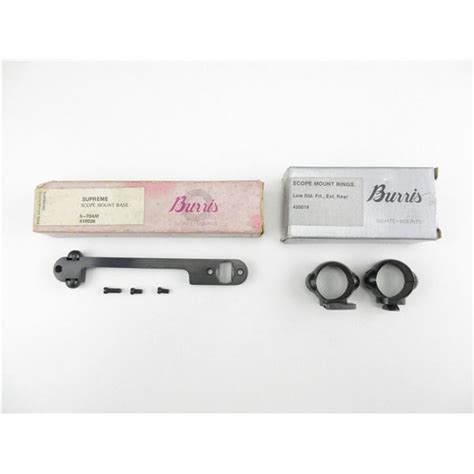 Burris Scope Rings And Supreme Scope Mount Base Lot Switzers Auction