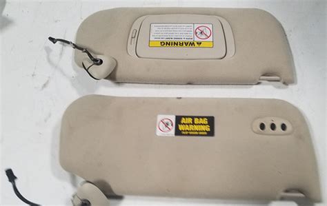 2000 2001 2002 Lincoln Ls Sun Visor Set Ivory