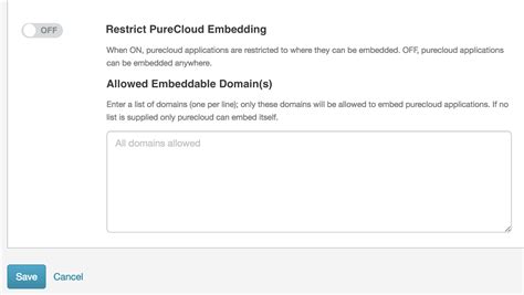 Manage Genesys Cloud Embedding Genesys Cloud Resource Center
