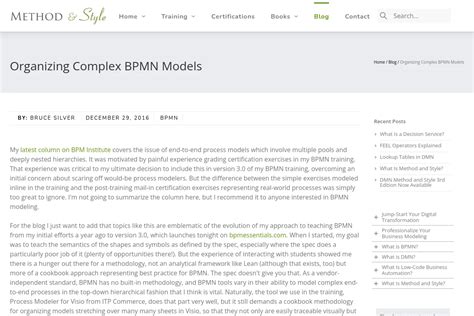 organizing complex bpmn models bpi the destination for everything