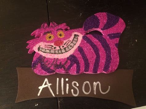 Pi Chi Name Tags Aliceinwonderland Chesirecat