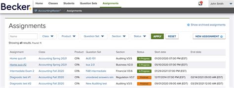 Assignments Accountingmaster User Guide For Faculty