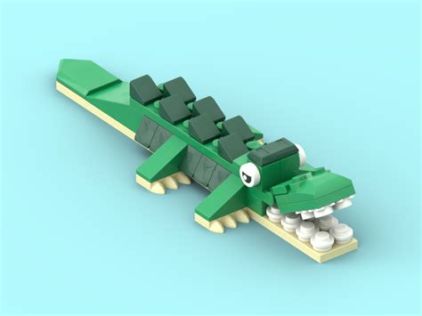 Lego Moc Crocodile By Wernhold Rebrickable Build With Lego