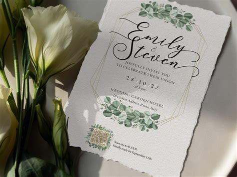 Código QR para RSVP invitaciones y fotos de boda Generador