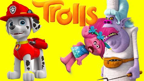 Trolls Bergen Chef Cooks A Poppy Hamburger Dinner For Paw Patrol