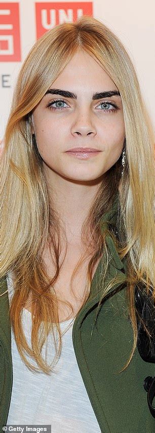 Cara Delevingne Eyebrows Bleached
