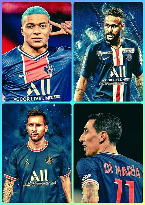 Psg Messi Ronaldo Neymar Mbappe Wallpaper