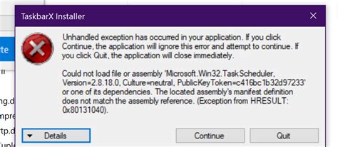 Unable To Uninstall Issue ChrisAnd TaskbarX GitHub