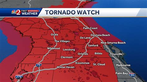 Tornado Watch Extended As Walt Disney World And Universal Orlando