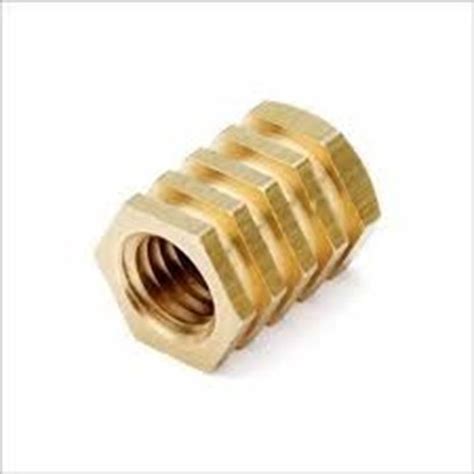 Brass Hex Insert Color Golden At Best Price In Jamnagar S K Alloys