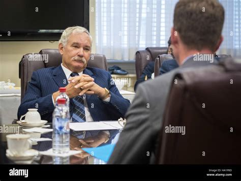 Acting Danish Minister For Environment And Food Esben Lunde Larsen Met With Michael Scuse
