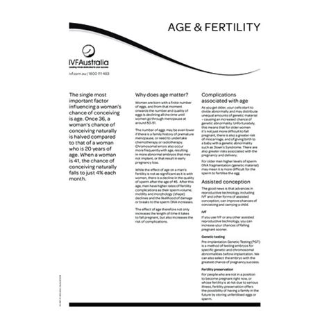 Ivfaustralia Brochures And Leaflets Ivf Australia