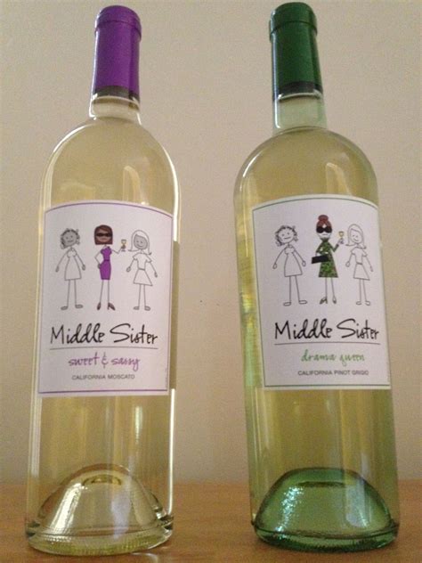 Middle Sister Wine Middle Sister Wine Middle Sister Wine Bottle