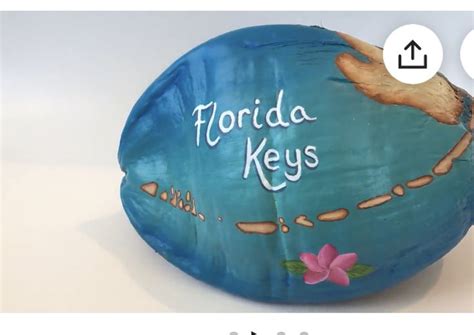 Pin By Beth Deyoung On Painted Coconuts Florida Keys Coconut Florida