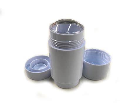 Empty Deodorant Containers Cylinder Style White Plastic Reusable