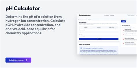 Ph Calculator Calculation Hub