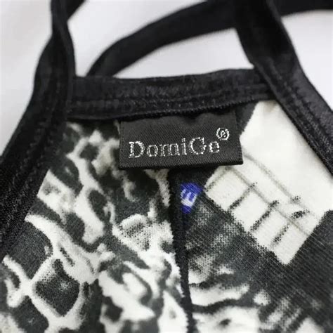 Domige Mens Thongs Y Back Strap Rustic And Black Irregular Prints