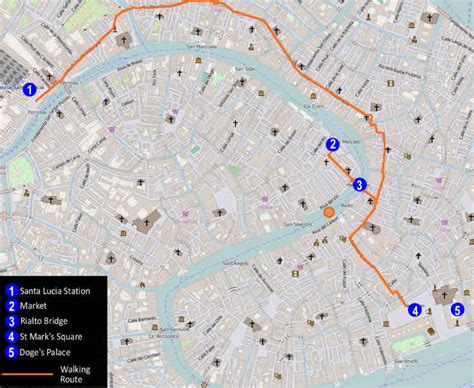 Walking Tour Venice Map With Attractions Best Of Italy Guided Tour