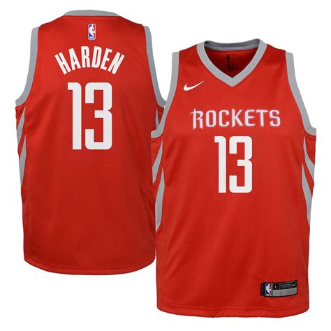 Youth Houston Rockets James Harden Nike Red Swingman Jersey Icon Edition