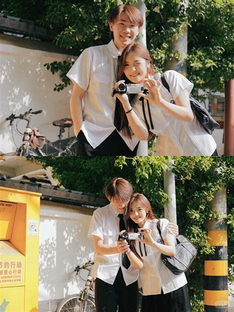 放课后别走一起谈恋爱吧老街日系情侣写真 小红书 花瓣网