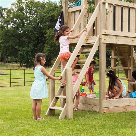 Wooden Playground Steps Steps 120cm Set