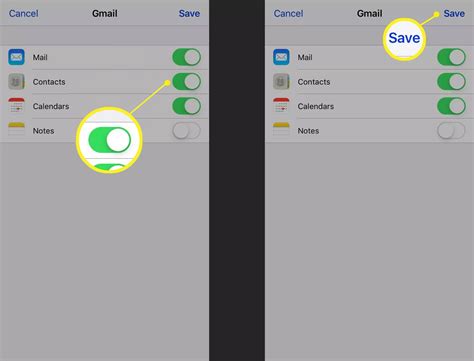 how to sync gmail contacts to an iphone