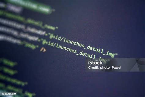 Screen Of Android Application Developing Code Lines Of Code On Computer