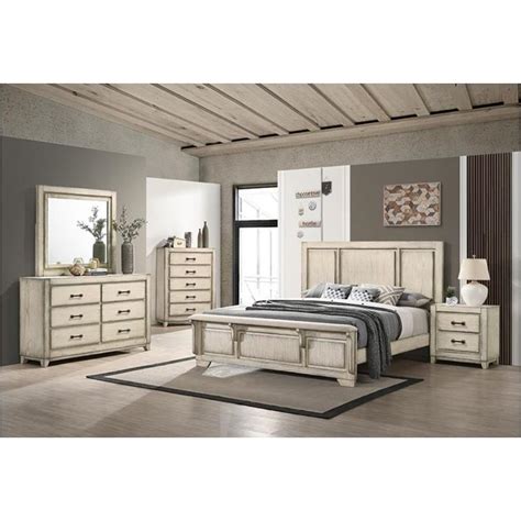 Ashland Rustic White Bedroom Set New Classic Furniture