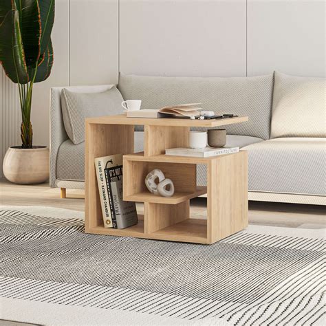 Decortie Labirent 4 Tier Oak Multipurpose Coffee Table Wilko