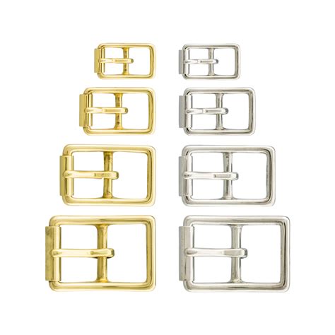 Solid Brass Roller Center Bar Buckles — Ivan Leathercraft