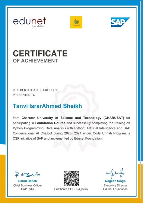 Tanvi Sheikh On Linkedin Python Dataanalysis Artificialintelligence Sap Conversationalai
