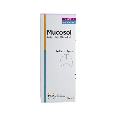 Mucosol 125 Mg 5 Ml Pediatric Syrup 120 Ml Re3aya Pharmacy