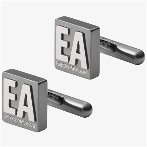 Emporio Armani Egs2756060 Mens New Logo Stainless Steel Cufflinks