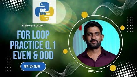 Q1 Separated Even And Odd Value For Loop Beginner To Expert Bc