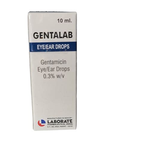 Gentamicin Eyeear Drop 10ml Vastovers Retail Store For Drugs