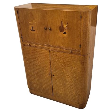 Art Deco Burl Wood Bar Cabinet For Sale At 1stdibs