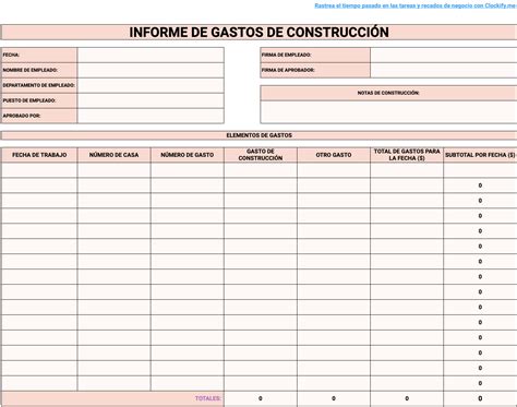 Hojas De Trabajo De Gastos Imprimibles