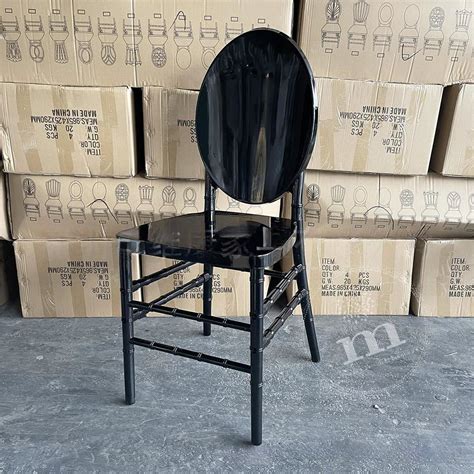 Luxe Black Kd Outdoor Garden Restaurant Party Outdoor Commercial