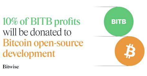Spot Bitcoin Etf Issuer Bitwise Pledges 10 Of Profits To Fund Open