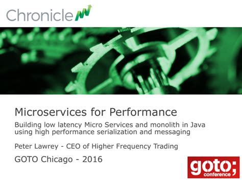 Ppt Microservices For Performance Building Low Latency Micro