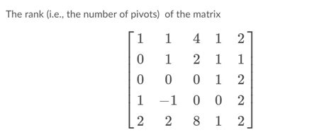 Answered The Rank I E The Number Of Pivots … Bartleby