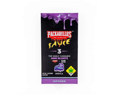 Packwoods Prerolls Packarillos Sauce Infused Preroll Top Shelf Mini Blunts 3 Per Pack 0
