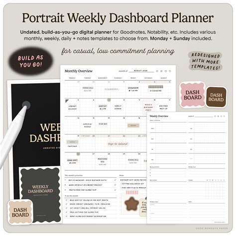 Weekly Dashboard Good Mondays Paper
