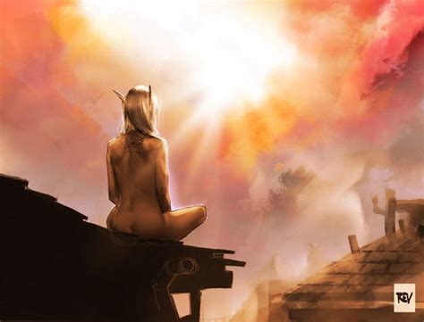 Maeryll Contemplative Mood An Elf Named Maeryll Luscious Hentai