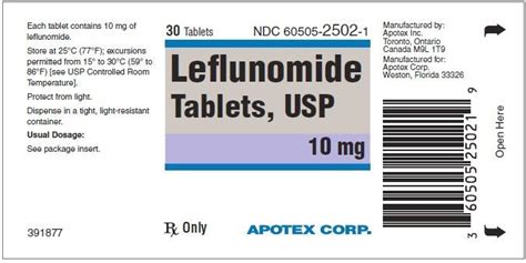 Leflunomide Fda Prescribing Information Side Effects And Uses