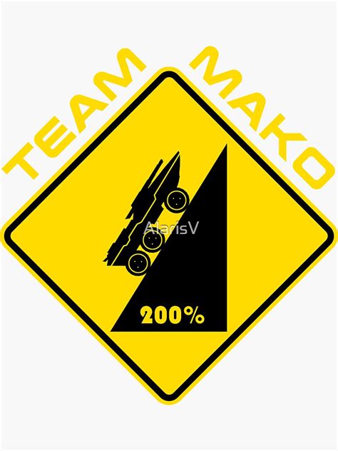 Mass Effect Team Mako Sticker For Sale By Alarisv Redbubble