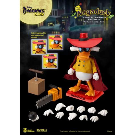 Darkwing Duck Dynamic 8ction Heroes Figura Articulada Ducktales Negaduck